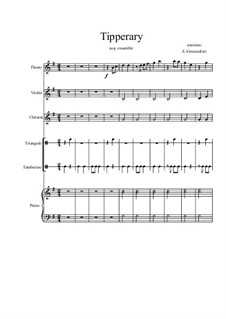 Tipperary by folklore - sheet music on MusicaNeo