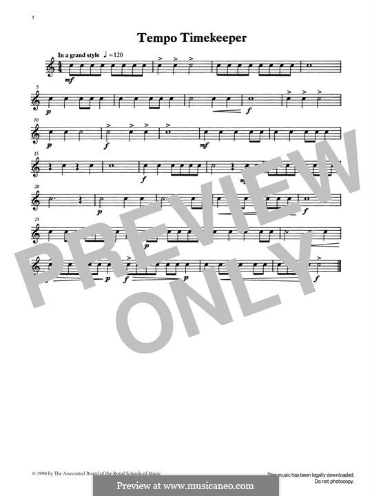 Tempo Timekeeper by I. Wright - sheet music on MusicaNeo