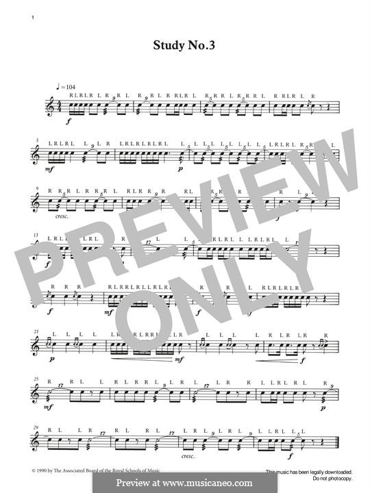 Study No.3 by I. Wright - sheet music on MusicaNeo