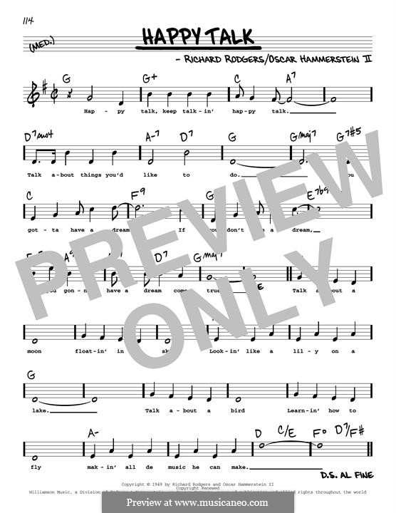 Happy Talk (from South Pacific) by R. Rodgers - sheet music on MusicaNeo