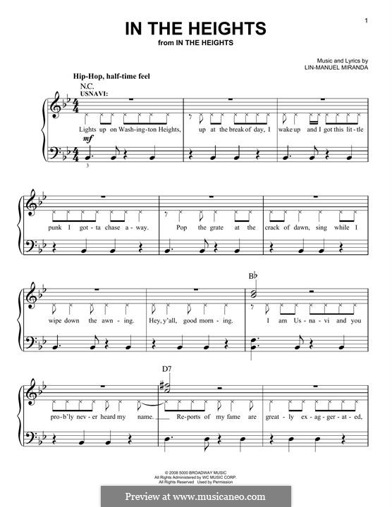 In The Heights (from In The Heights: The Musical) by L. Miranda on ...