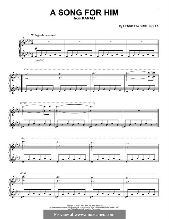 A Song For Him by H. Smith-Rolla - sheet music on MusicaNeo