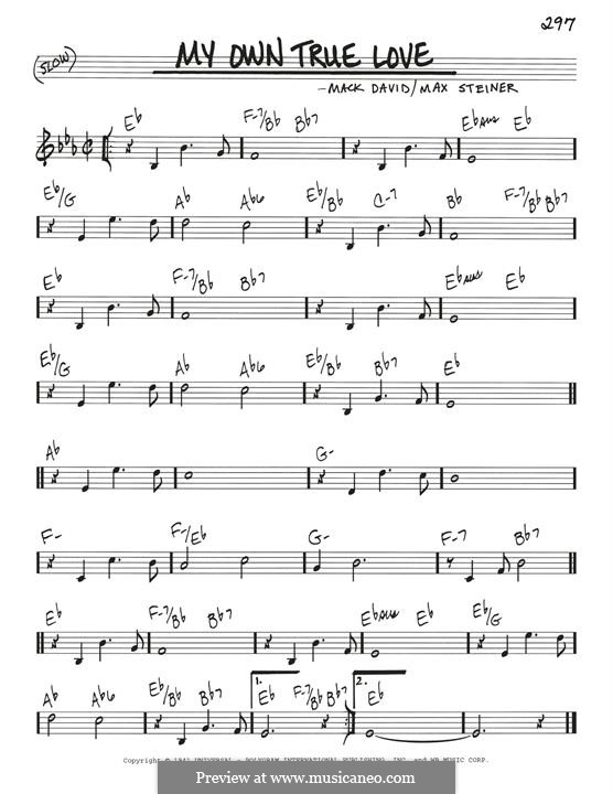 My Own True Love (Tara's Theme) from Gone with the Wind by M. Steiner on MusicaNeo