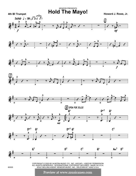 Hold The Mayo! by H.J. Rowe - sheet music on MusicaNeo