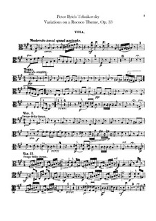 Variations on a Rococo Theme, TH 57 Op.33 by P. Tchaikovsky on MusicaNeo