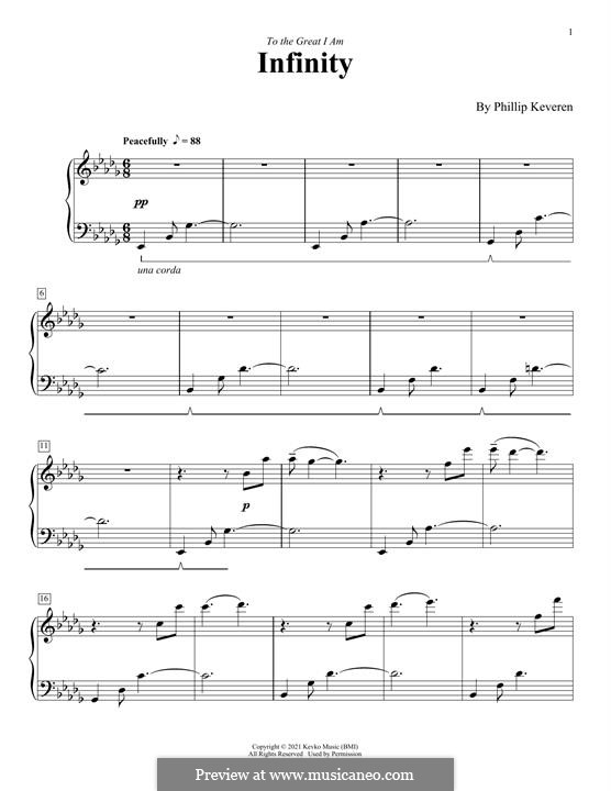 Infinity by P. Keveren - sheet music on MusicaNeo