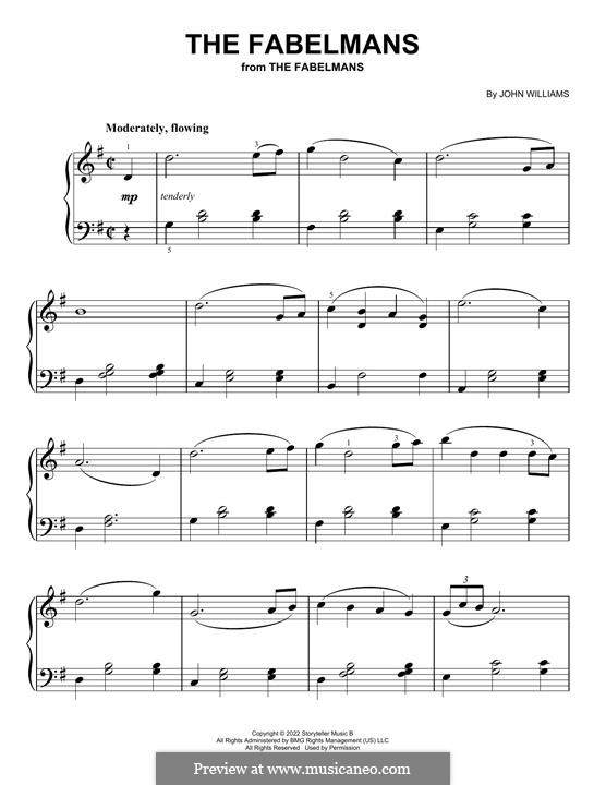 The Fabelmans by J. Williams - sheet music on MusicaNeo