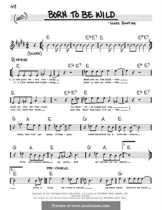 Vocal version (Born to be Wild (Steppenwolf)) by M. Bonfire on MusicaNeo