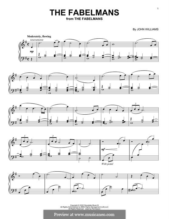 The Fabelmans by J. Williams - sheet music on MusicaNeo