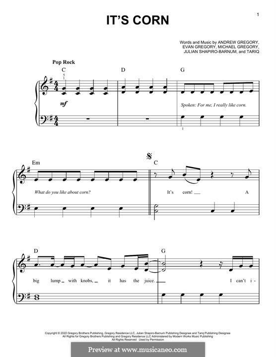 It's Corn (feat. Tariq) by E. Gregory, M. Gregory, A. Gregory on MusicaNeo