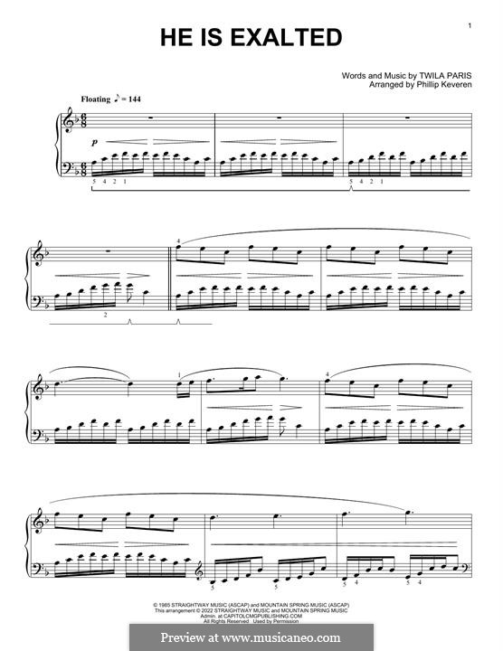 He Is Exalted Guitar Chords