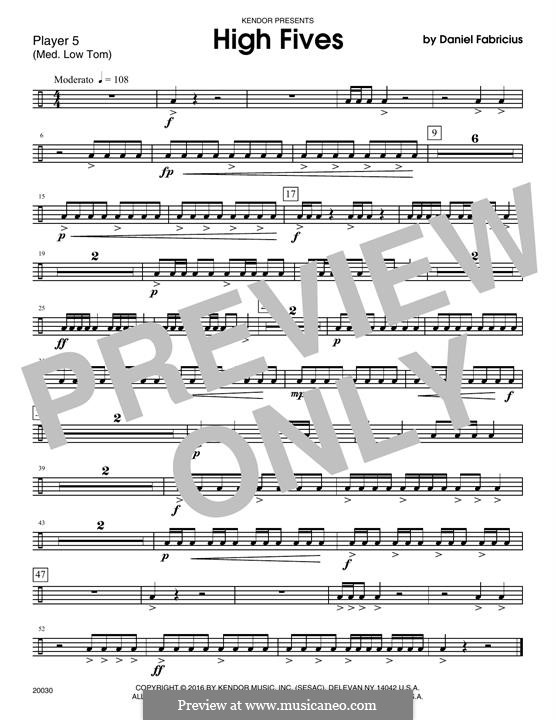 High Fives by D. Fabricius - sheet music on MusicaNeo