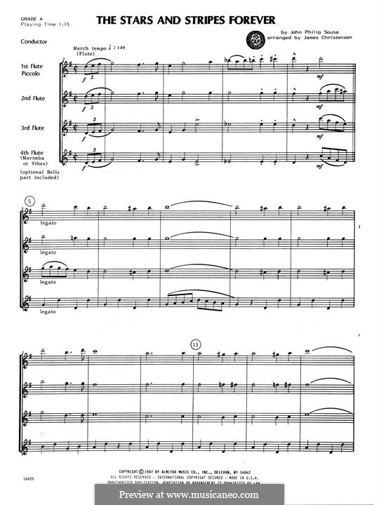 The Stars and Stripes Forever (arr. James Christensen) by J.P. Sousa on MusicaNeo