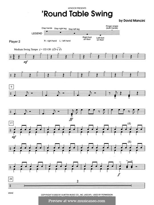 Round Table Swing by D. Mancini - sheet music on MusicaNeo