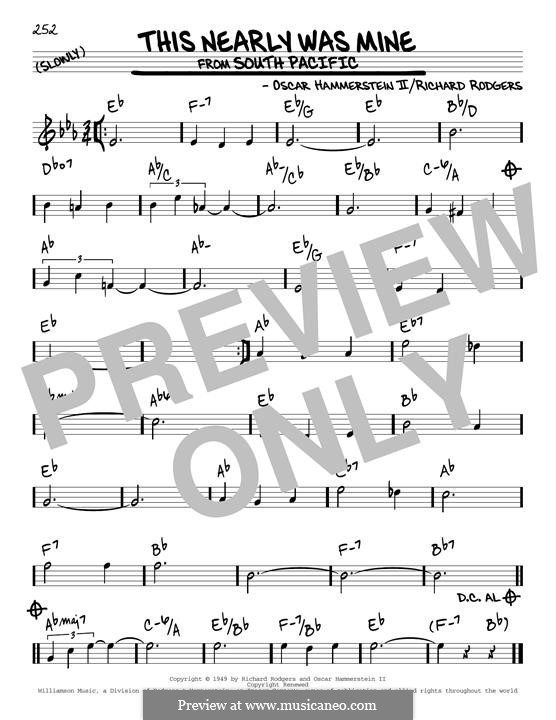 This Nearly Was Mine (from South Pacific) by R. Rodgers on MusicaNeo