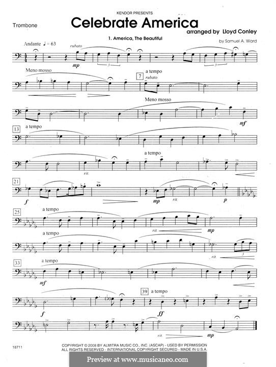 Celebrate America by S.A. Ward - sheet music on MusicaNeo
