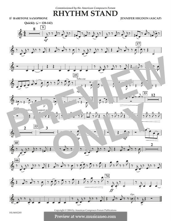 Rhythm Stand by J. Higdon - sheet music on MusicaNeo