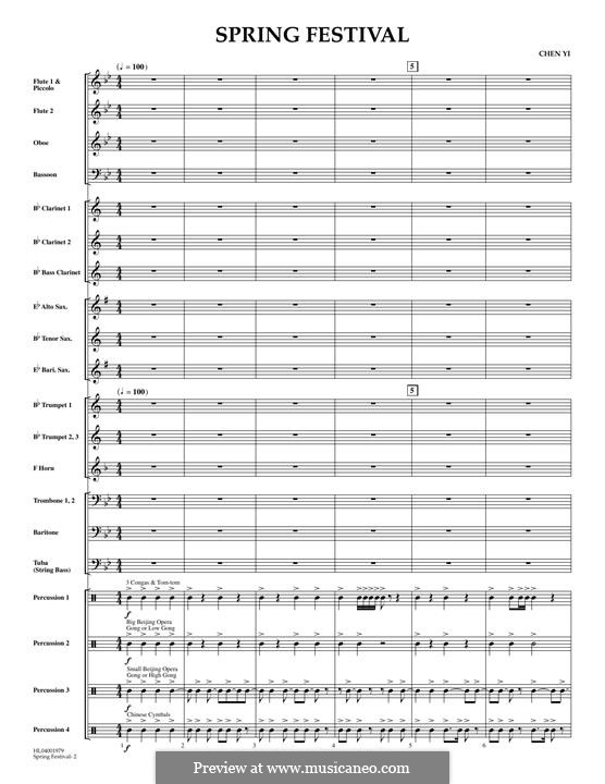 Spring Festival by C. Yi - sheet music on MusicaNeo