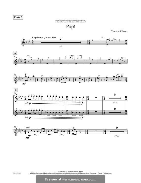 Pop! by T. Olson - sheet music on MusicaNeo