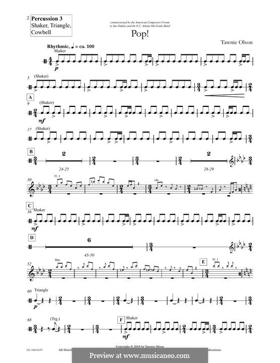 Pop! by T. Olson - sheet music on MusicaNeo