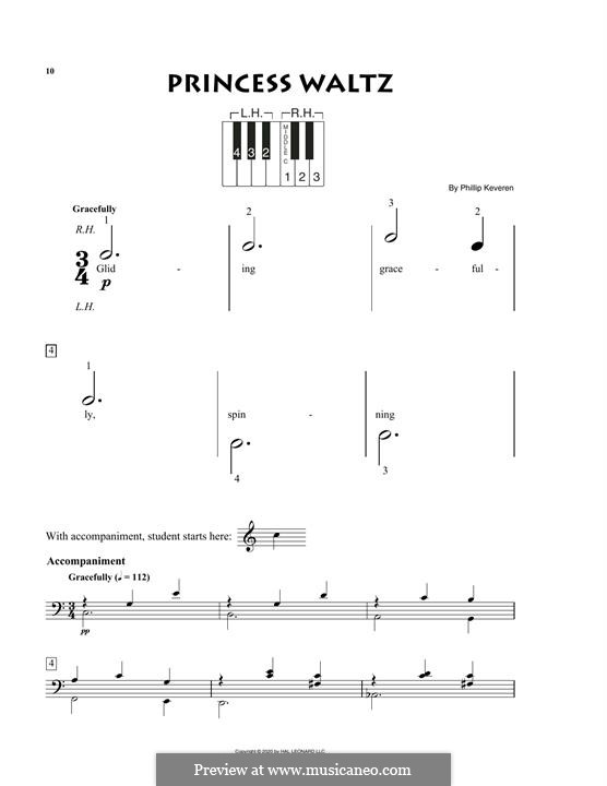 Princess Waltz by P. Keveren - sheet music on MusicaNeo