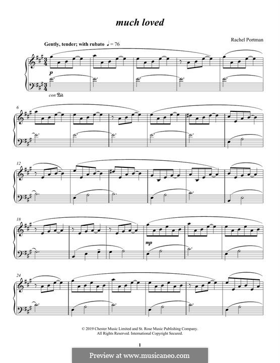 Much loved by R. Portman - sheet music on MusicaNeo