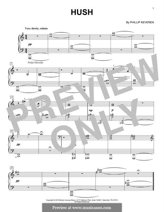 Hush by P. Keveren - sheet music on MusicaNeo