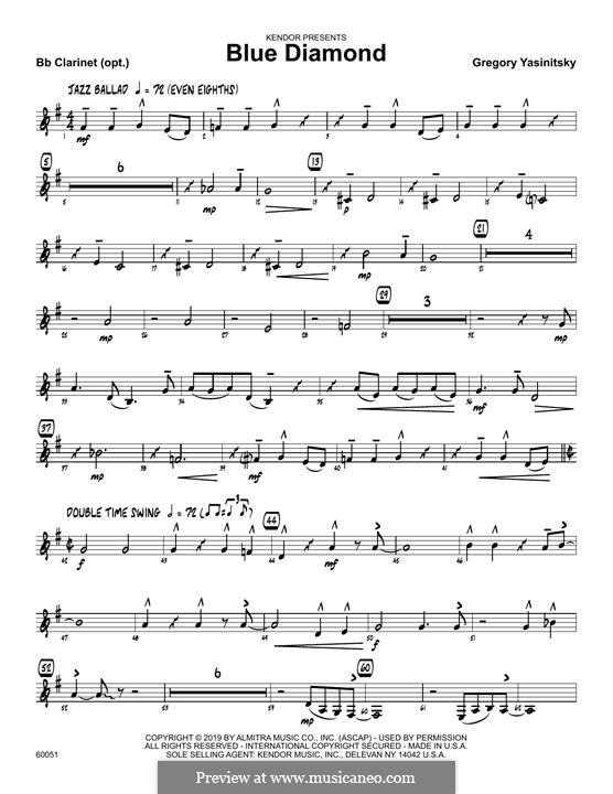 Blue Diamond by G. Yasinitsky - sheet music on MusicaNeo