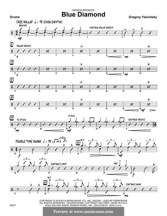 Blue Diamond by G. Yasinitsky - sheet music on MusicaNeo