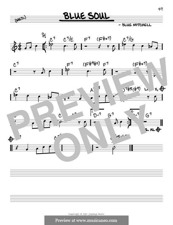 Blue Soul by B. Mitchell - sheet music on MusicaNeo