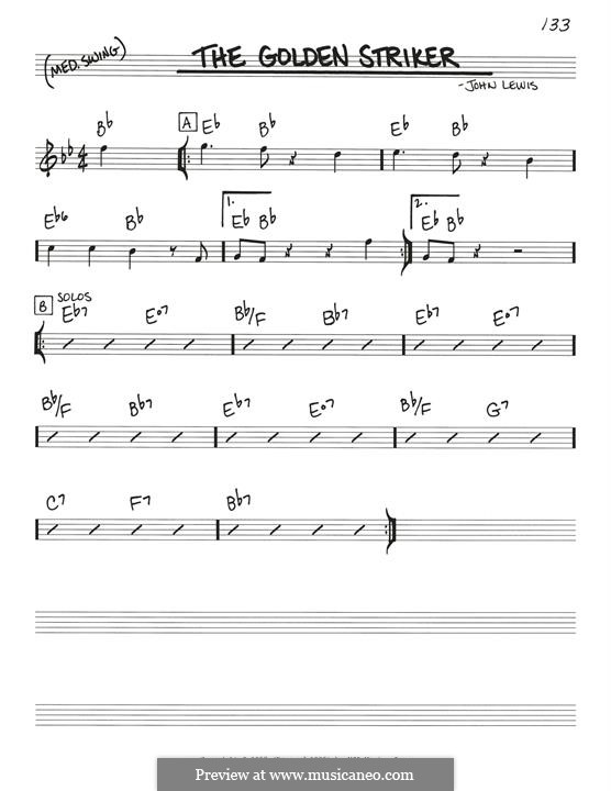 The Golden Striker by J.A. Lewis - sheet music on MusicaNeo