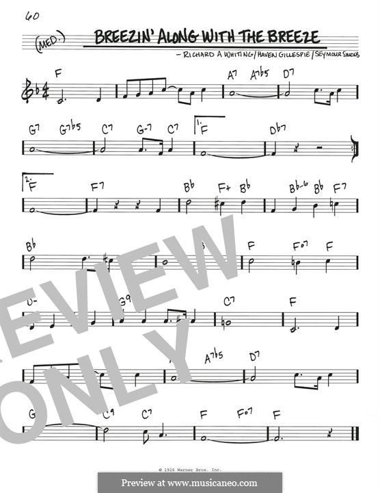 Breezin' Along with the Breeze by H. Gillespie, R.A. Whiting, S. Simons ...