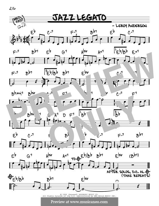 Jazz Legato by L. Anderson - sheet music on MusicaNeo
