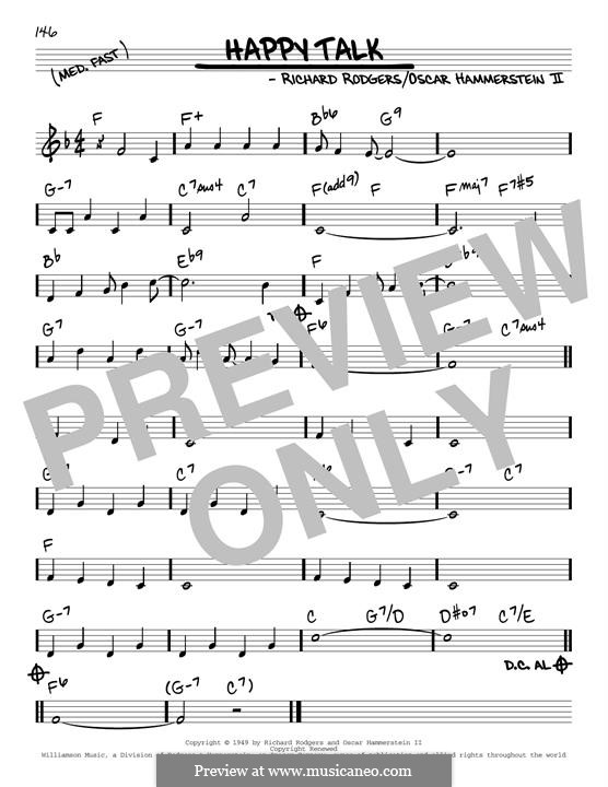 Happy Talk (from South Pacific) by R. Rodgers - sheet music on MusicaNeo