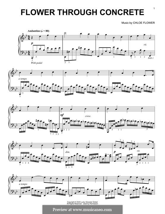 Flower Through Concrete by C. Flower - sheet music on MusicaNeo
