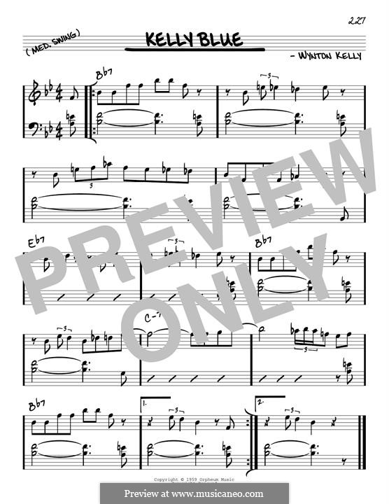 Kelly Blue by W. Kelly - sheet music on MusicaNeo
