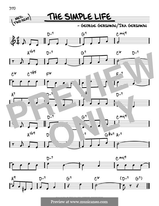 The Simple Life by G. Gershwin - sheet music on MusicaNeo
