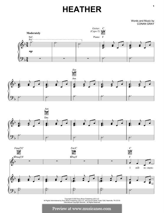 Heather by C. Gray - sheet music on MusicaNeo