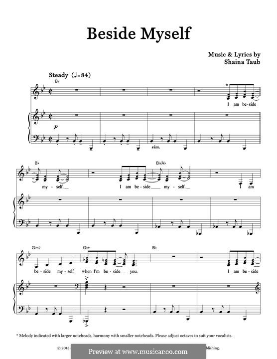 Beside Myself by S. Taub - sheet music on MusicaNeo