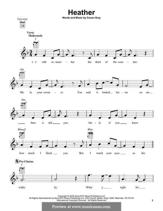 Heather by C. Gray - sheet music on MusicaNeo