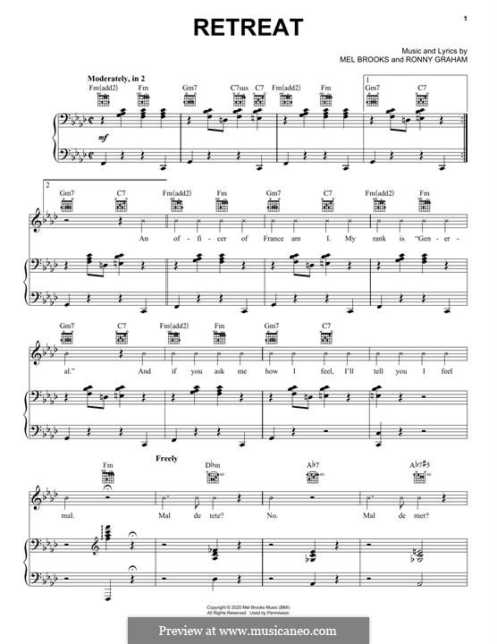 Retreat by M. Brooks - sheet music on MusicaNeo