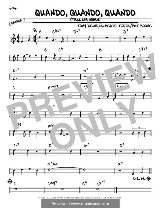 Quando, Quando, Quando (Tell Me When) by T. Renis on MusicaNeo