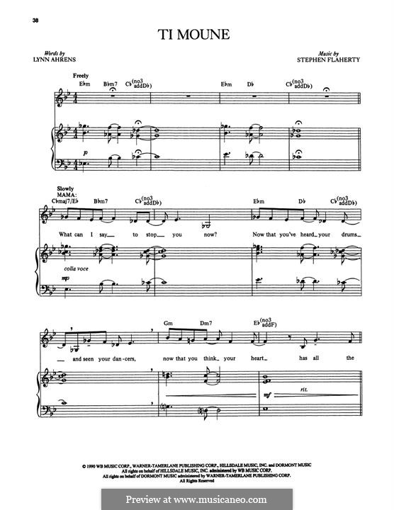 Ti Moune (from Once on This Island) by S. Flaherty on MusicaNeo