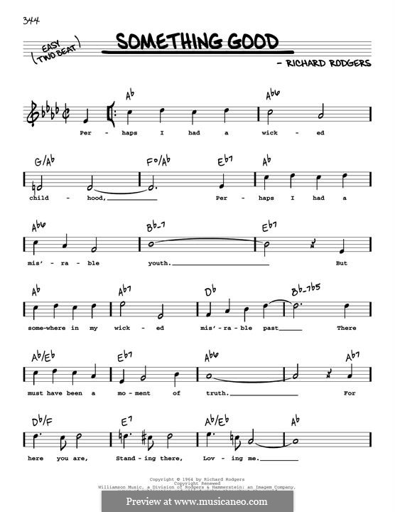 Something Good (from The Sound of Music) by R. Rodgers on MusicaNeo