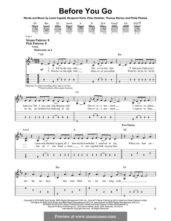 Before You Go by B. Kohn, P. Kelleher, T. Barnes, P. Plested, L ...