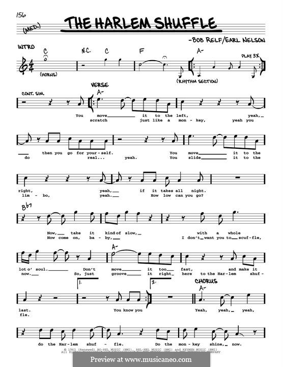 Harlem Shuffle by B. Relf, E. Nelson - sheet music on MusicaNeo
