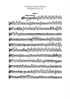 Symphony No.29 in A Major, K.201 by W.A. Mozart - sheet music on MusicaNeo