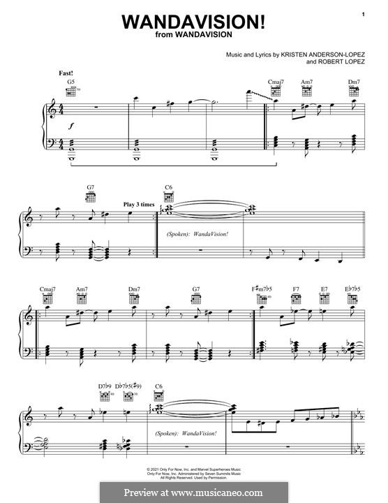 WandaVision! by R. Lopez, K. Anderson-Lopez - sheet music on MusicaNeo