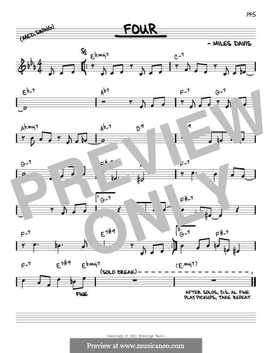 Four by M. Davis - sheet music on MusicaNeo