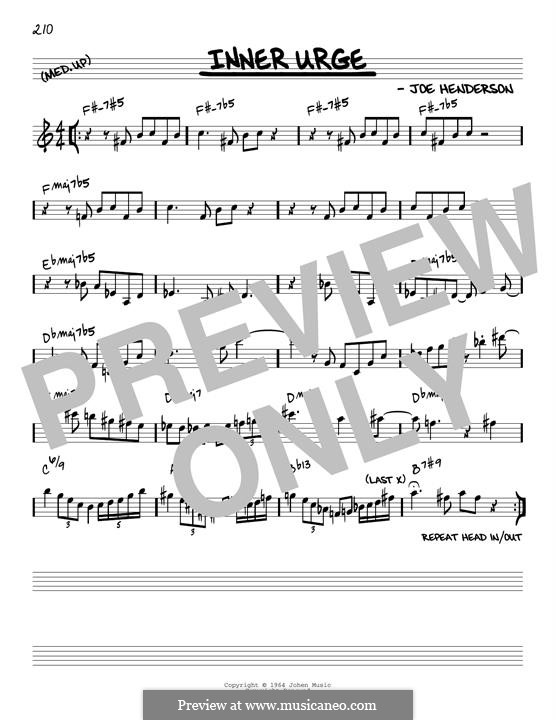 Inner Urge by J. Henderson - sheet music on MusicaNeo